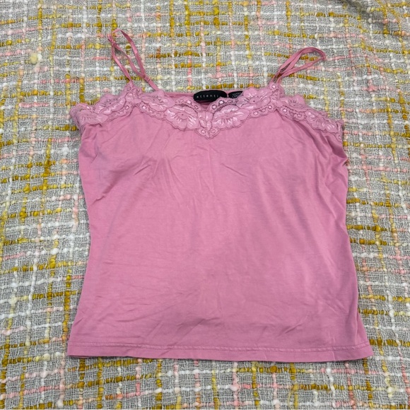 Cacique | Tops | Cacique Pink Fitted Camisole With Tie Front | Poshmark